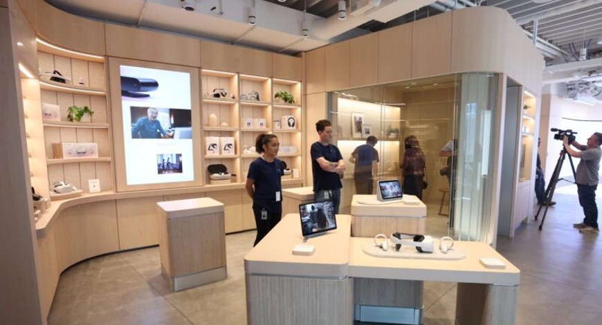 Meta gives preview of its first store, enterprise tools ...
