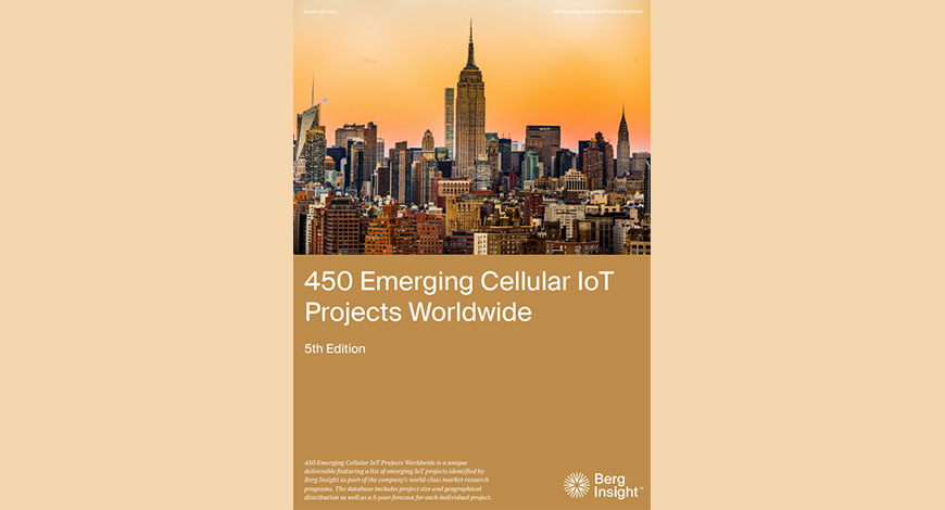 450 emerging cellular IoT projects worldwide, Berg Insight ...