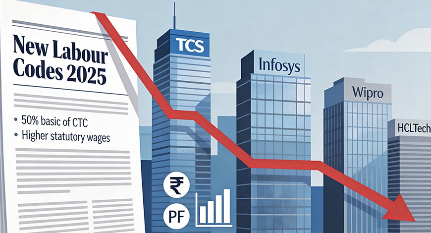 New labour code, CTC-based floor wages squeeze IT majors’ Q3 profits ...