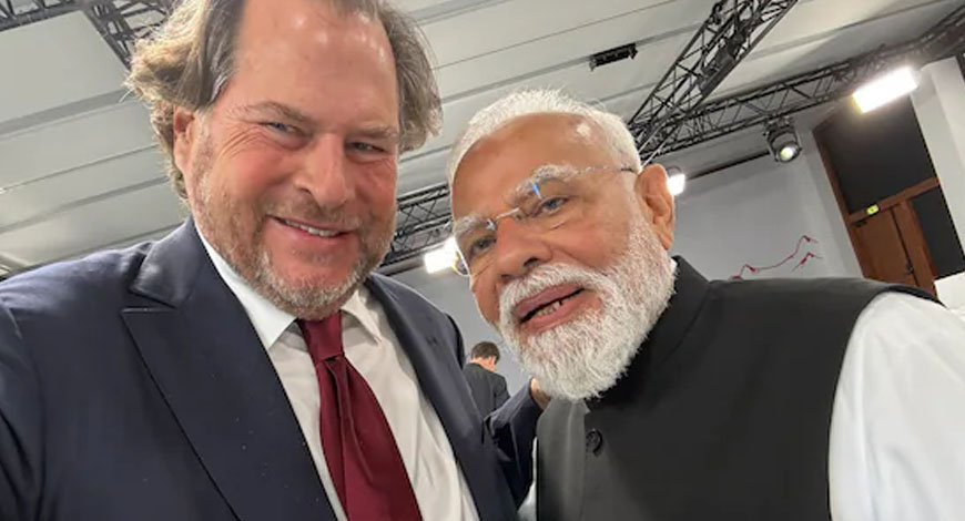 Salesforce CEO Benioff praises Modi after G7 talks on AI trust ...